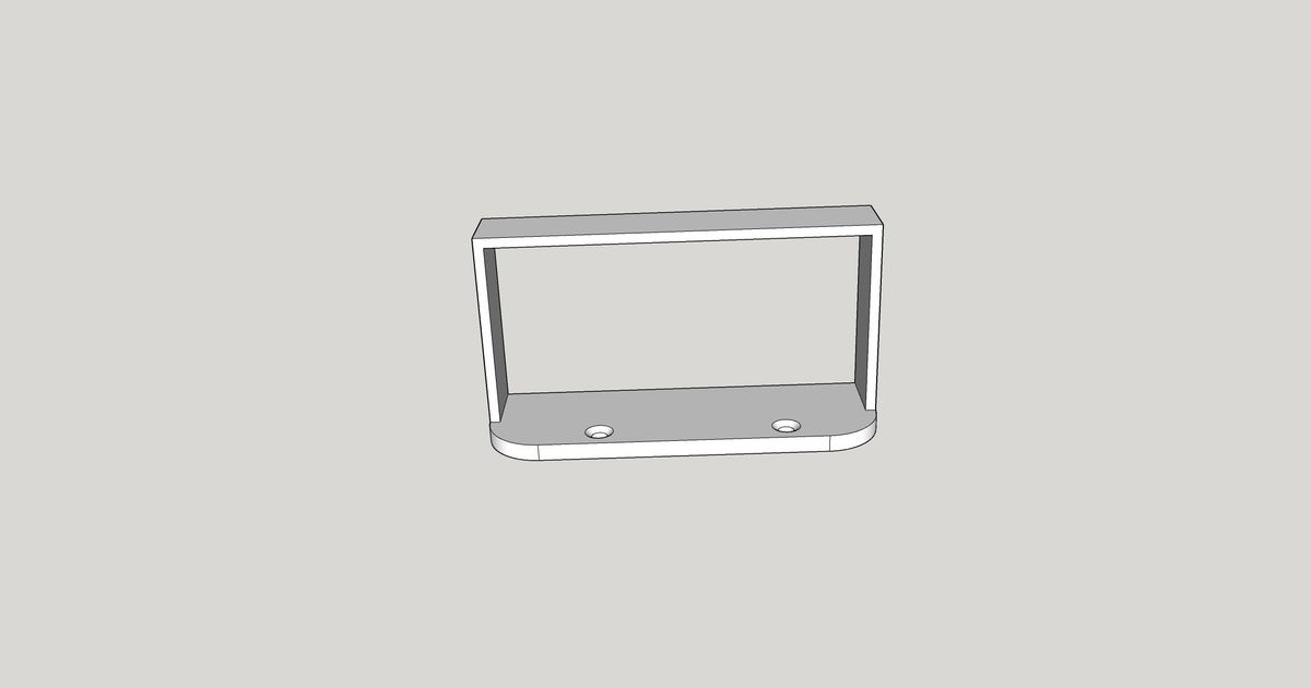 100mm Flat Channel Wall Mount by shadokyn | Download free STL model ...