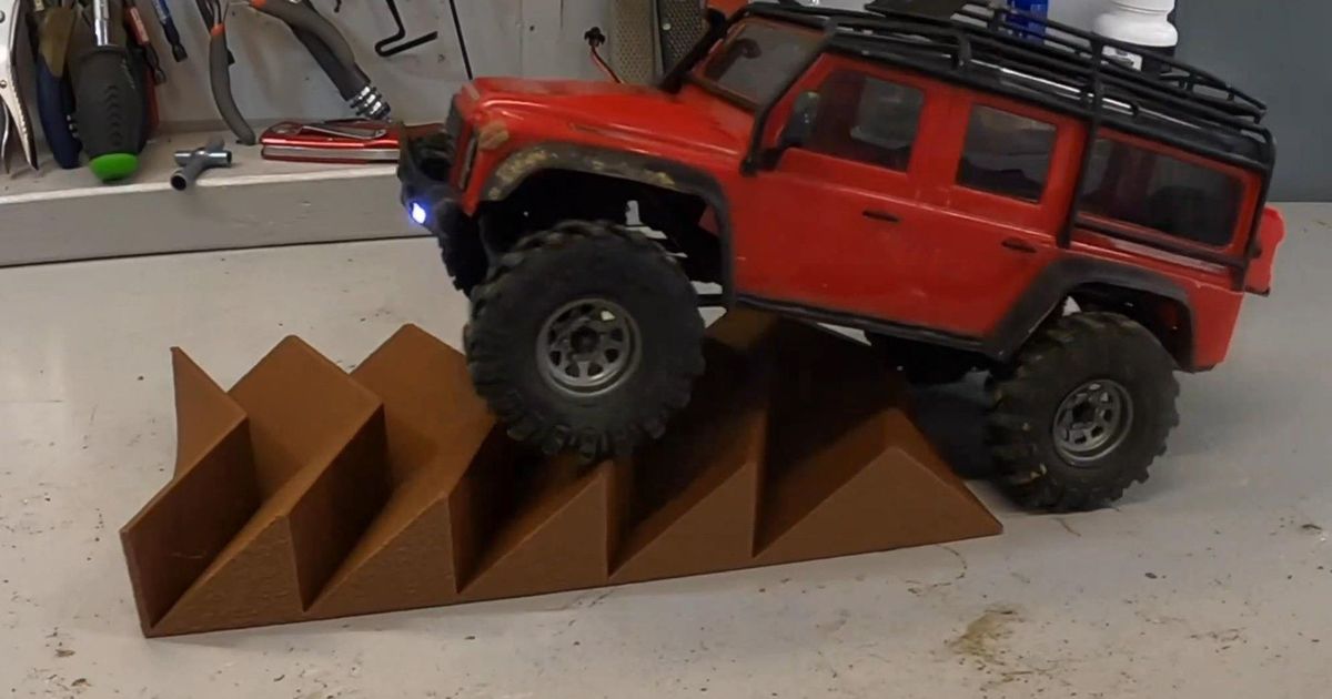 RC Crawler Obstacle #5: Chevron Bounce by RoadsideRC | Download free ...