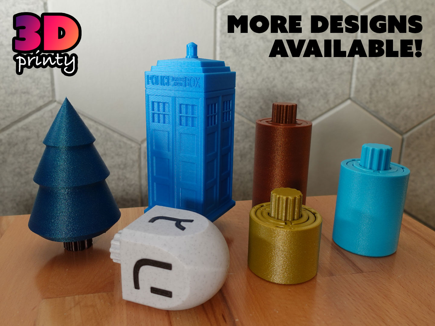 Print-in-Place Twisty Puzzle - Dreidel by 3D Printy | Download free STL ...