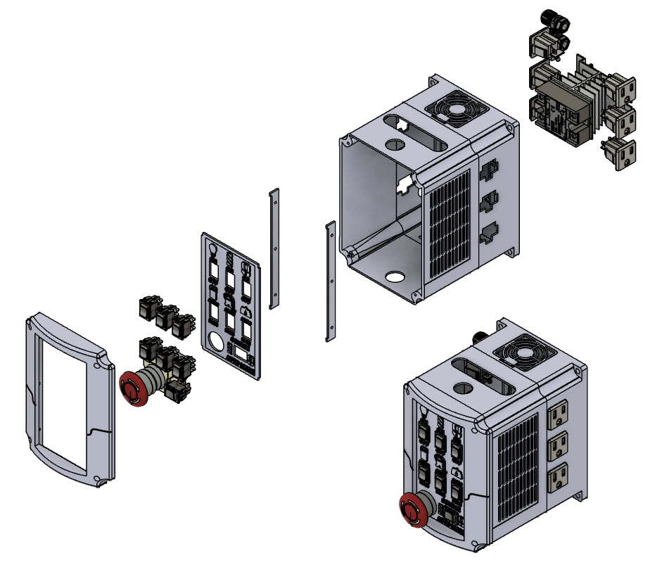Onefinity X35/X50 or Generic CNC VFD Control Box by Ghislain | Download free STL model ...