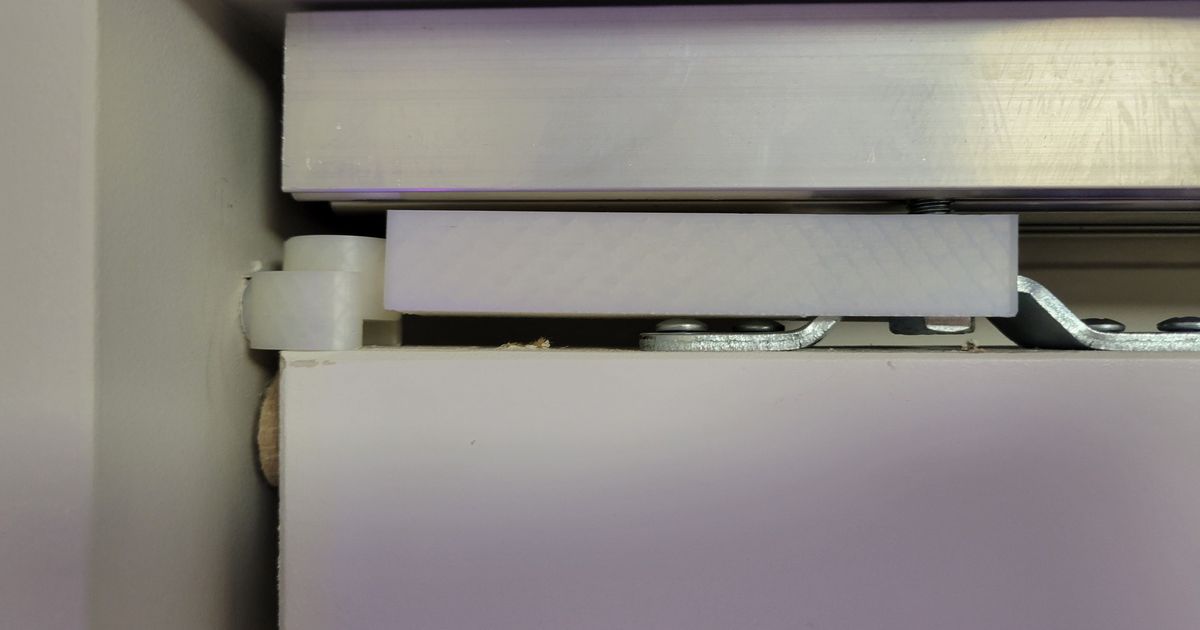 Sliding Door Latch Male by Tikio | Download free STL model | Printables.com