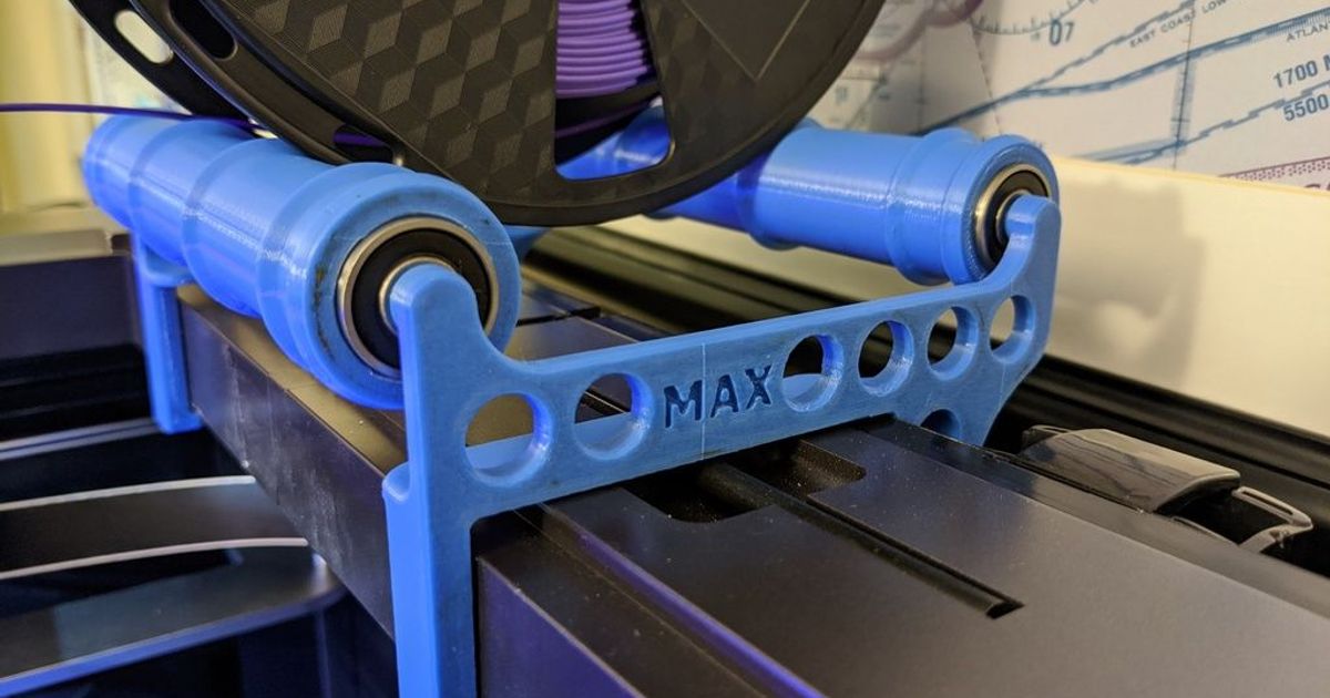 QIDI 3D X-Plus and X-MAX Spool Roller by Mistertech | Download free STL model | Printables.com