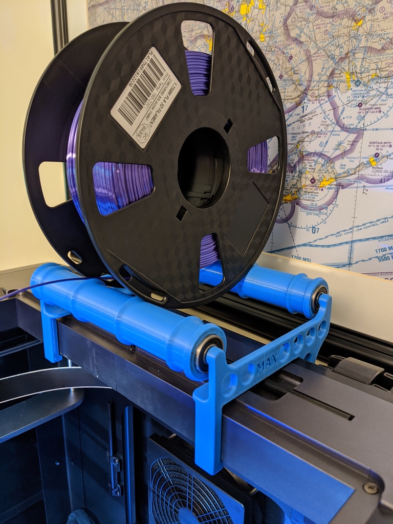QIDI 3D X-Plus and X-MAX Spool Roller by Mistertech | Download free STL ...
