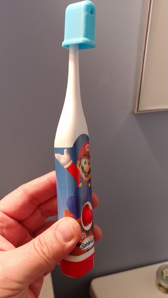 Spinbrush head cover, scale for any toothbrush. by Mistertech ...