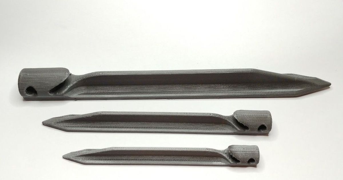 Tent Stake (no supports needed) by Mistertech | Download free STL model ...