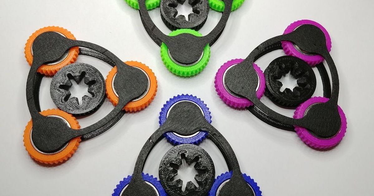 Gear Fidget Spinner by Mistertech | Download free STL model ...