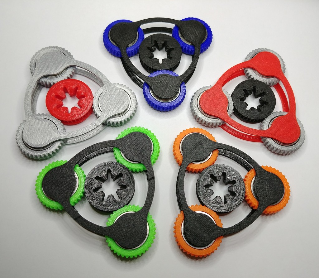 Gear Fidget Spinner by Mistertech | Download free STL model ...