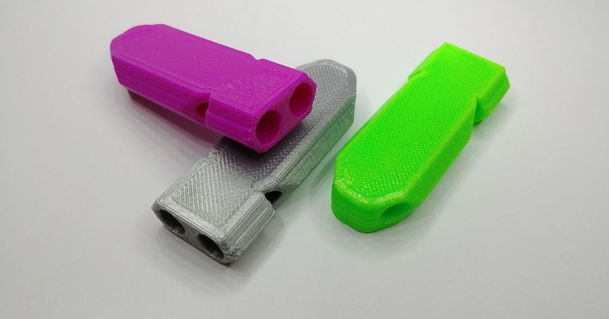 2 Tone Key Chain Safety Whistle by Mistertech | Download free STL model ...