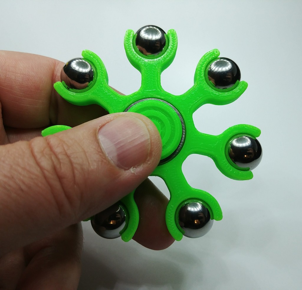 7 Ball Fidget Spinner (smaller for smaller hands) by Mistertech ...