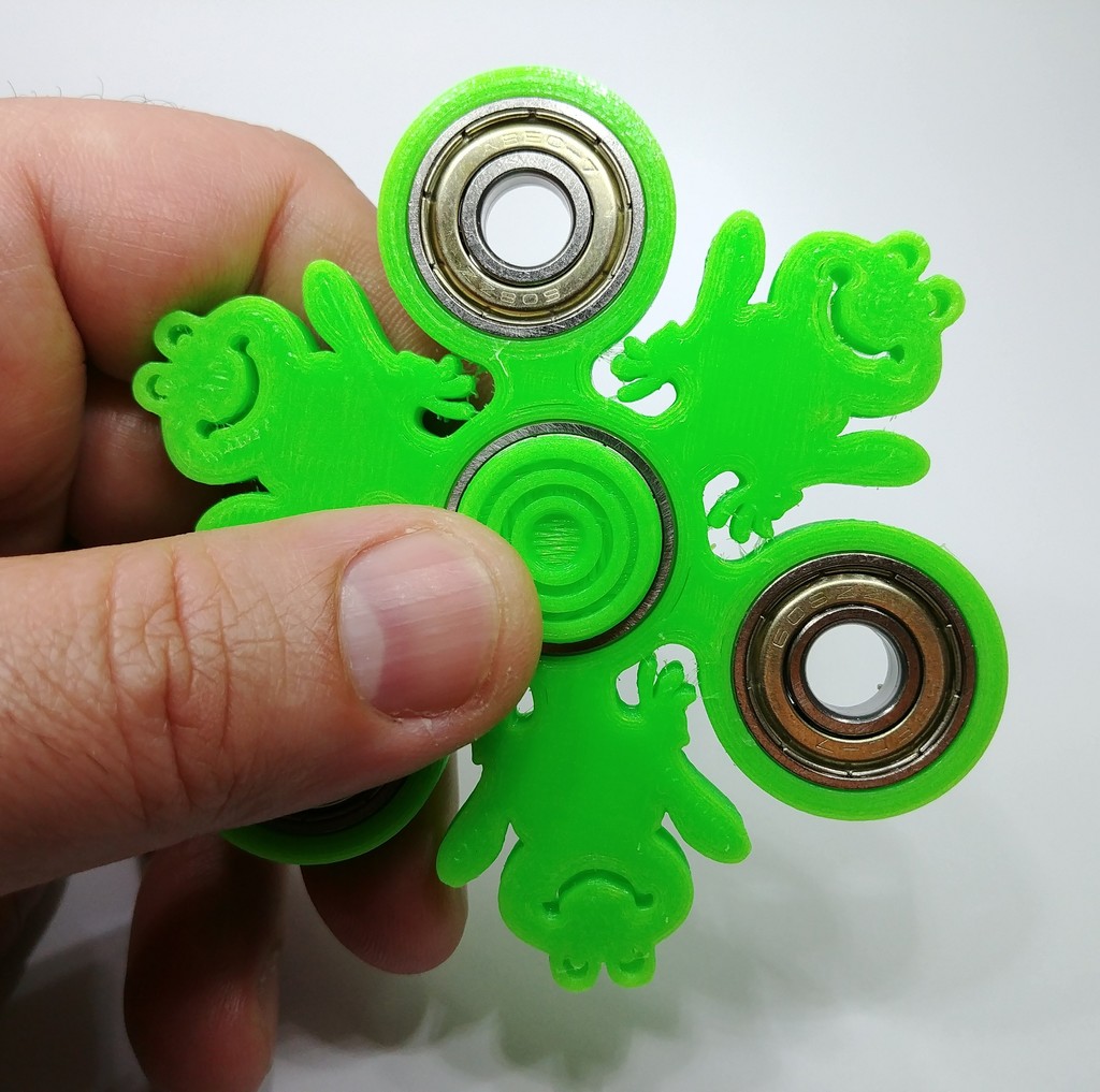 Frog Fidget Spinner by Mistertech | Download free STL model ...