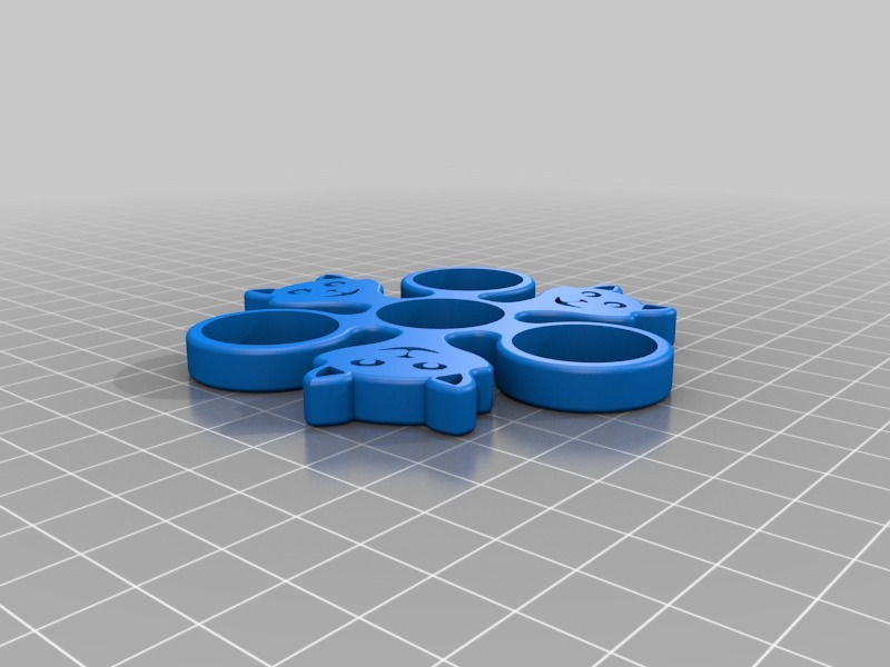 Cat Fidget Spinner by Mistertech | Download free STL model | Printables.com
