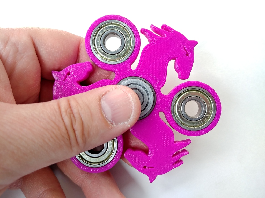 Horse Fidget Spinner by Mistertech | Download free STL model ...