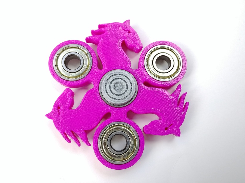 Horse Fidget Spinner by Mistertech | Download free STL model ...