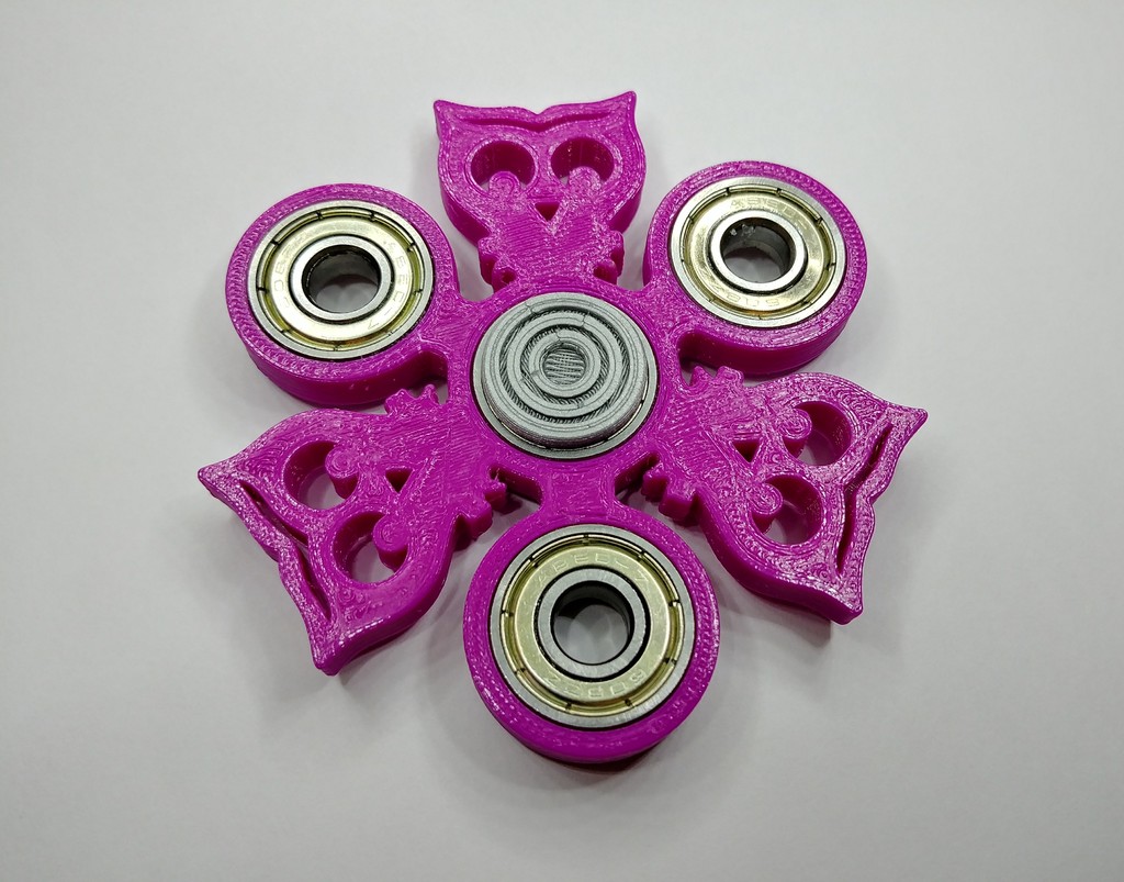 Owl Fidget Spinner by Mistertech | Download free STL model | Printables.com