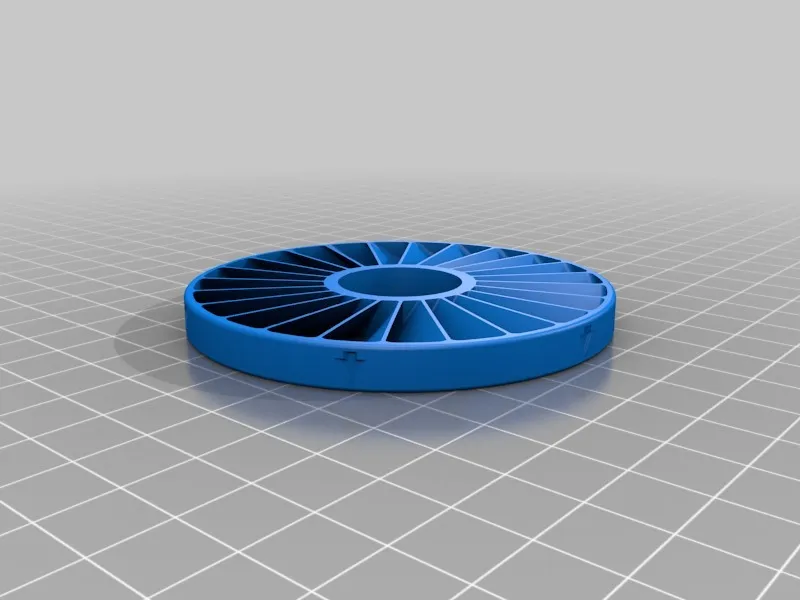 Jet Turbine Fan Fidget Spinner by Mistertech | Download free STL model ...