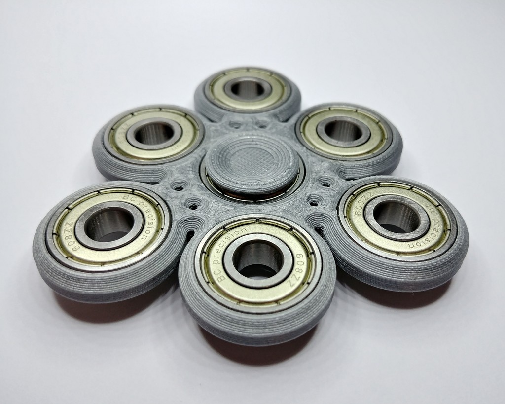 6 Planet Fidget Spinner (Triangular) by Mistertech | Download free STL ...