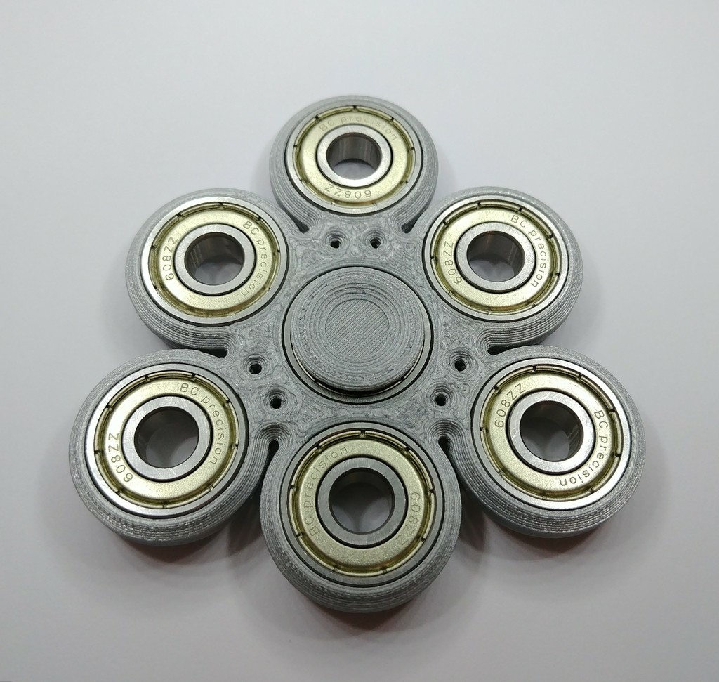 6 Planet Fidget Spinner (Triangular) by Mistertech | Download free STL ...