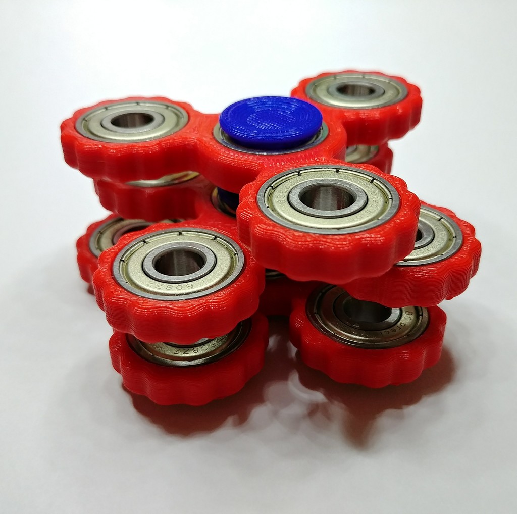 3, 4, and 5 Planet Fidget Spinners by Mistertech | Download free STL ...