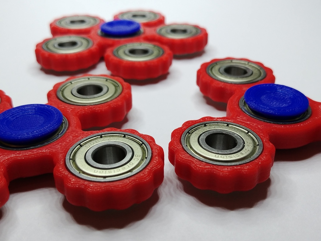 3, 4, and 5 Planet Fidget Spinners by Mistertech | Download free STL ...