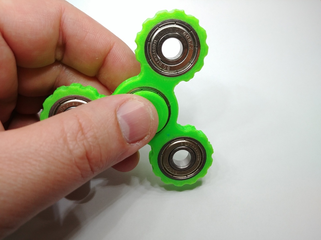 Fidget Spinner 3 planet ribbed by Mistertech | Download free STL model ...
