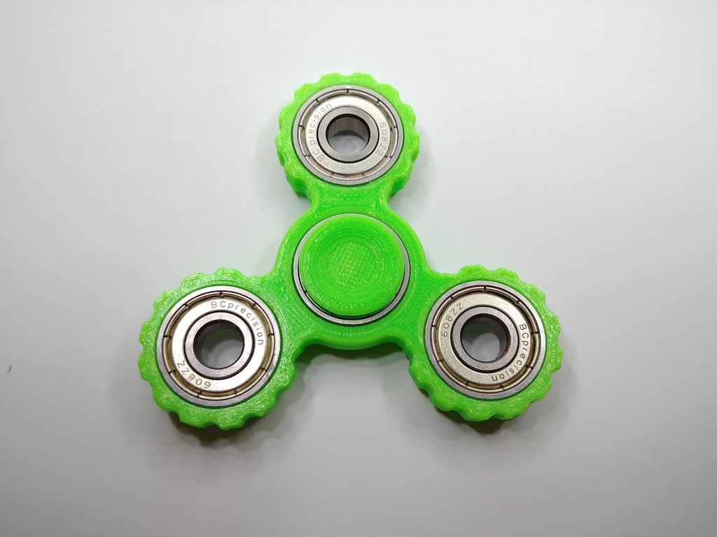 Fidget Spinner 3 planet ribbed by Mistertech | Download free STL model ...