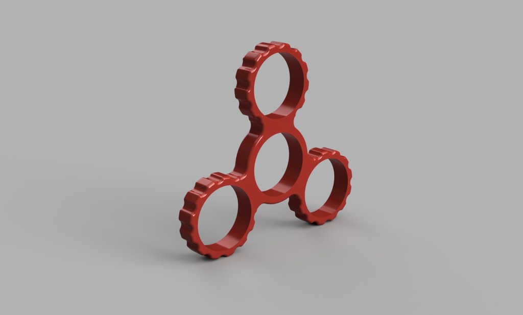 Fidget Spinner 3 planet ribbed by Mistertech | Download free STL model ...
