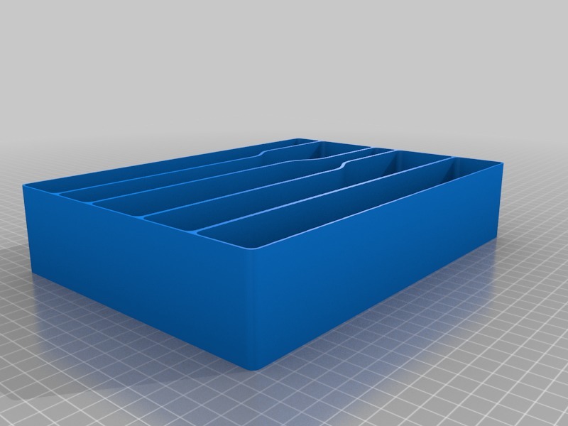 Silverwear organizer for slim drawer by Mistertech | Download free STL ...