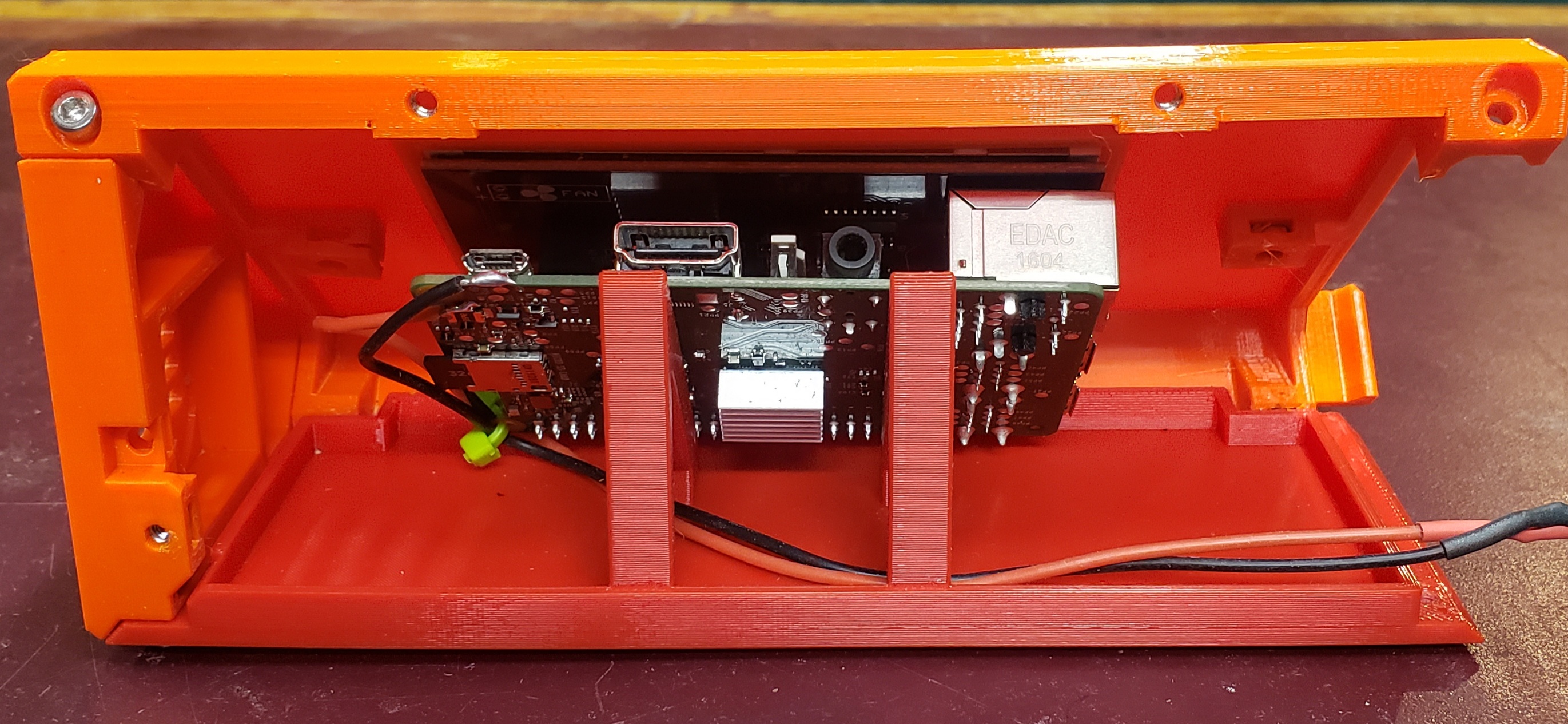 Control Panel plate supporting GPIO stacked pi + Kuman 3.5 TFT by ...