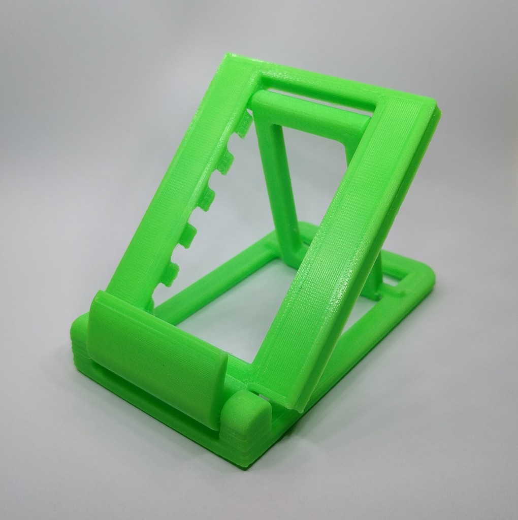Adjustable Smartphone Stand (Fully printable, no supports) by ...
