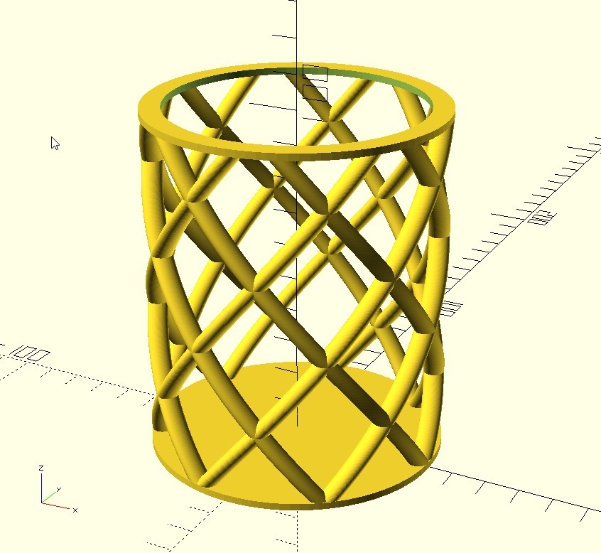 Parametric Customizable Helix Cup, Container, Bowl or Sculpture by ...