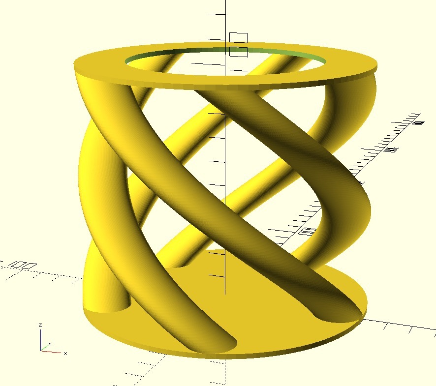 Parametric Customizable Helix Cup, Container, Bowl or Sculpture by ...