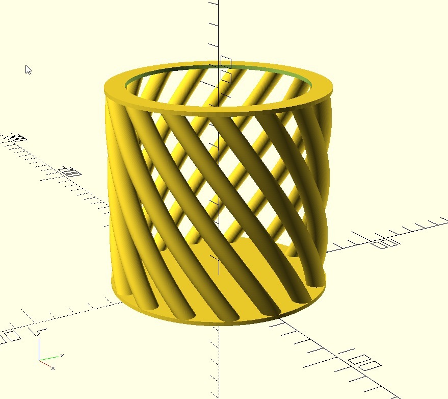 Parametric Customizable Helix Cup, Container, Bowl or Sculpture by ...