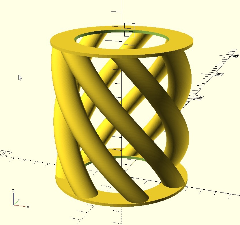 Parametric Customizable Helix Cup, Container, Bowl or Sculpture by ...