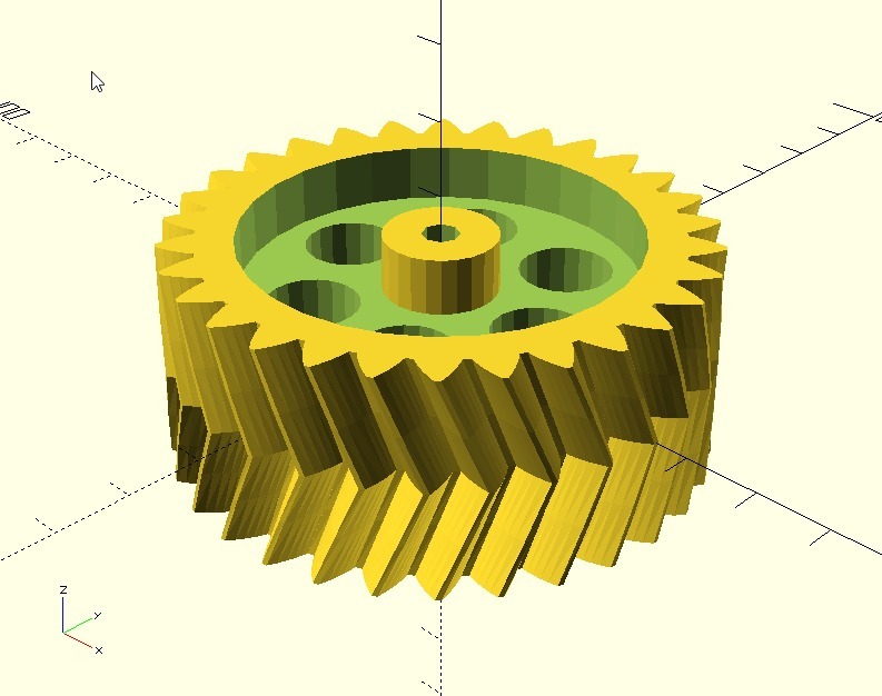 Parametric Gear customizer with bevel teeth and many options by ...