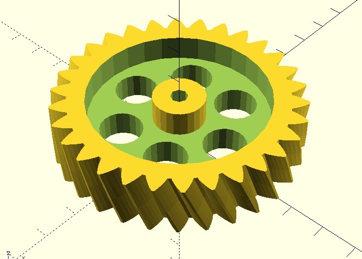 Parametric Gear customizer with bevel teeth and many options by ...
