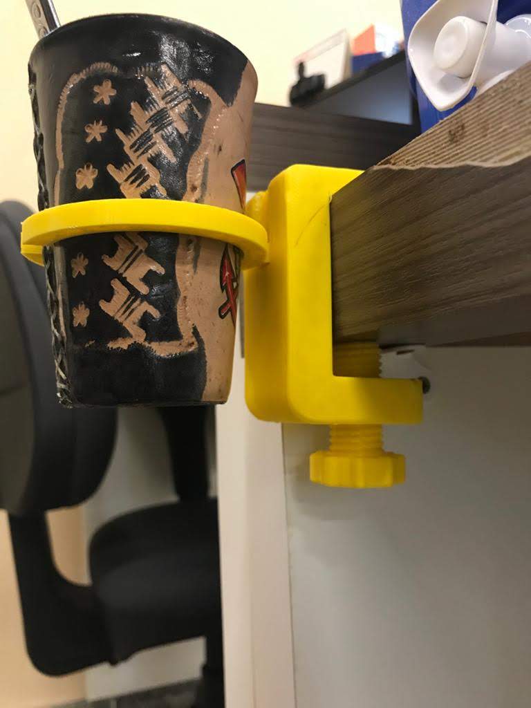 Desk Cup Holder by Victor Maitan | Download free STL model | Printables.com