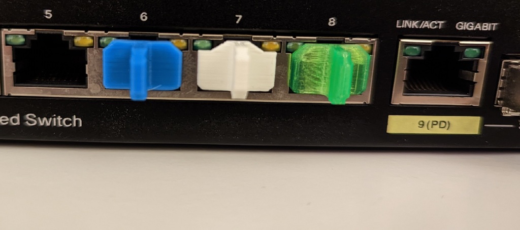 RJ-45 LAN Port Marker and Dust Cover by Ascardia | Download free STL ...