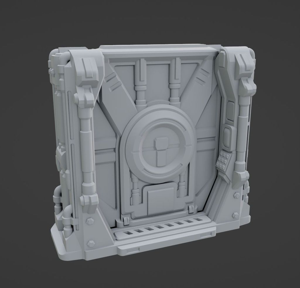 Door for Sci-Fi Games 28mm by Toni | Download free STL model ...