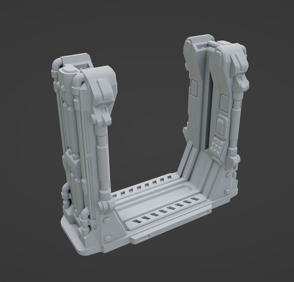 Door for Sci-Fi Games 28mm by Toni | Download free STL model ...