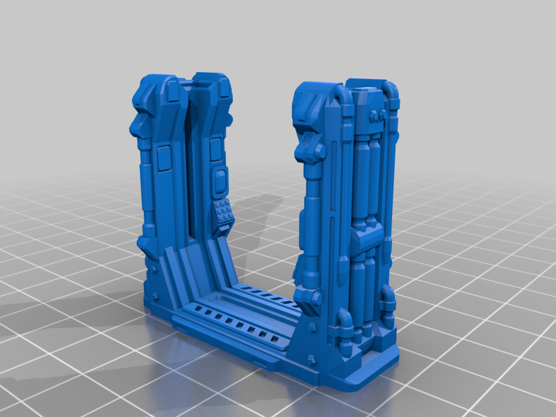 Door for Sci-Fi Games 28mm by Toni | Download free STL model ...