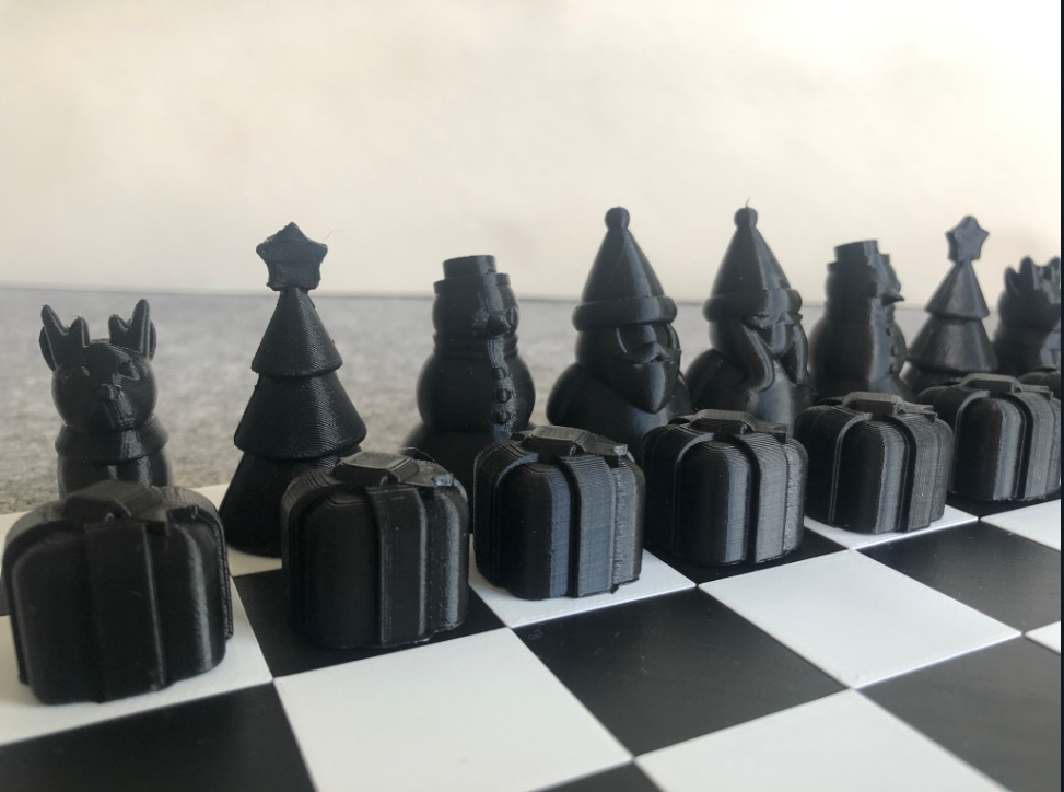 Christmas Chess by Cas Sommer | Download free STL model | Printables.com