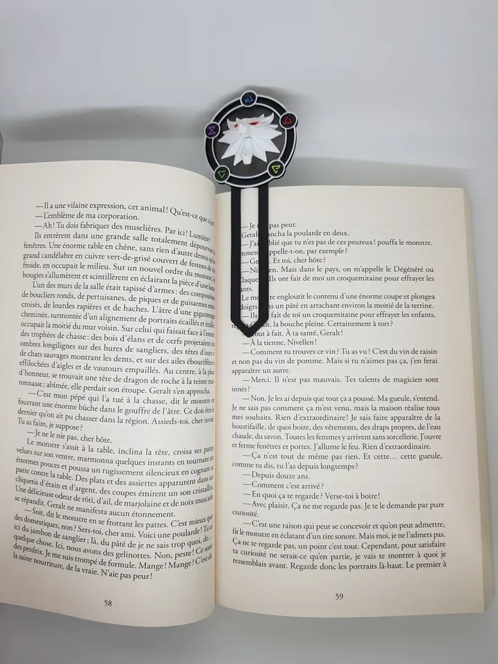 Witcher bookmark by Khelian | Download free STL model | Printables.com