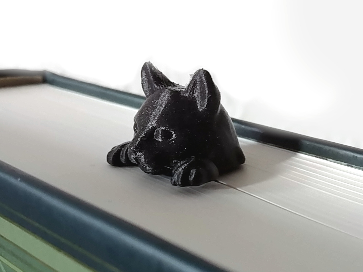 Peeking Cat Bookmark (3D) by Schrittmotor | Download free STL model ...