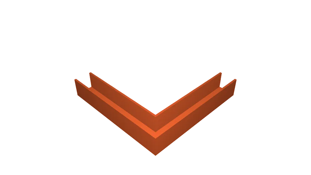 U-Profil als Eckverbindung von Stegplatten / U-profile as corner ...