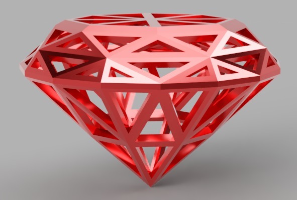 Hollow Ruby by Aksup | Download free STL model | Printables.com