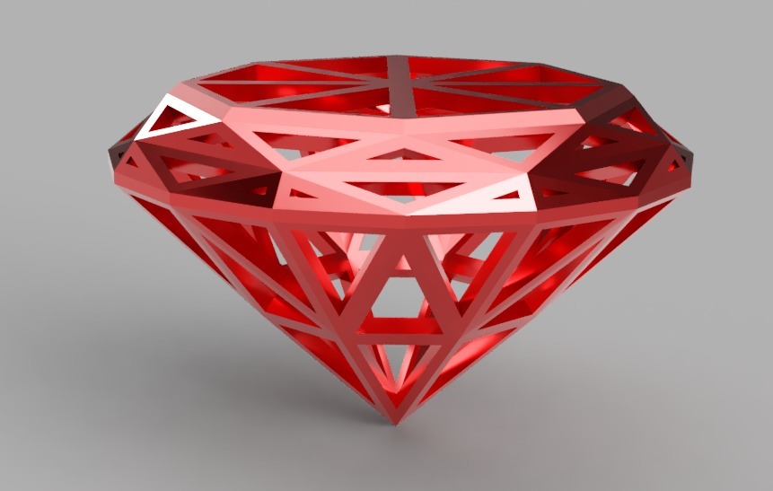 Hollow Ruby by Aksup | Download free STL model | Printables.com