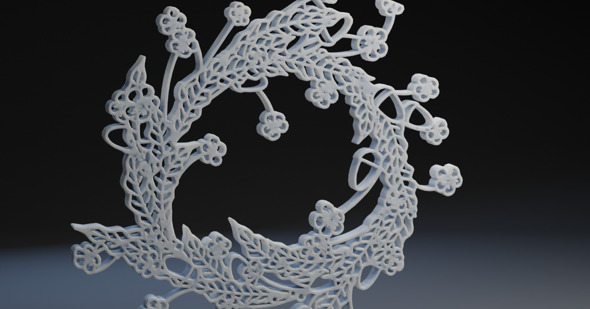 Wreath Ornament by Peter Farell | Download free STL model | Printables.com