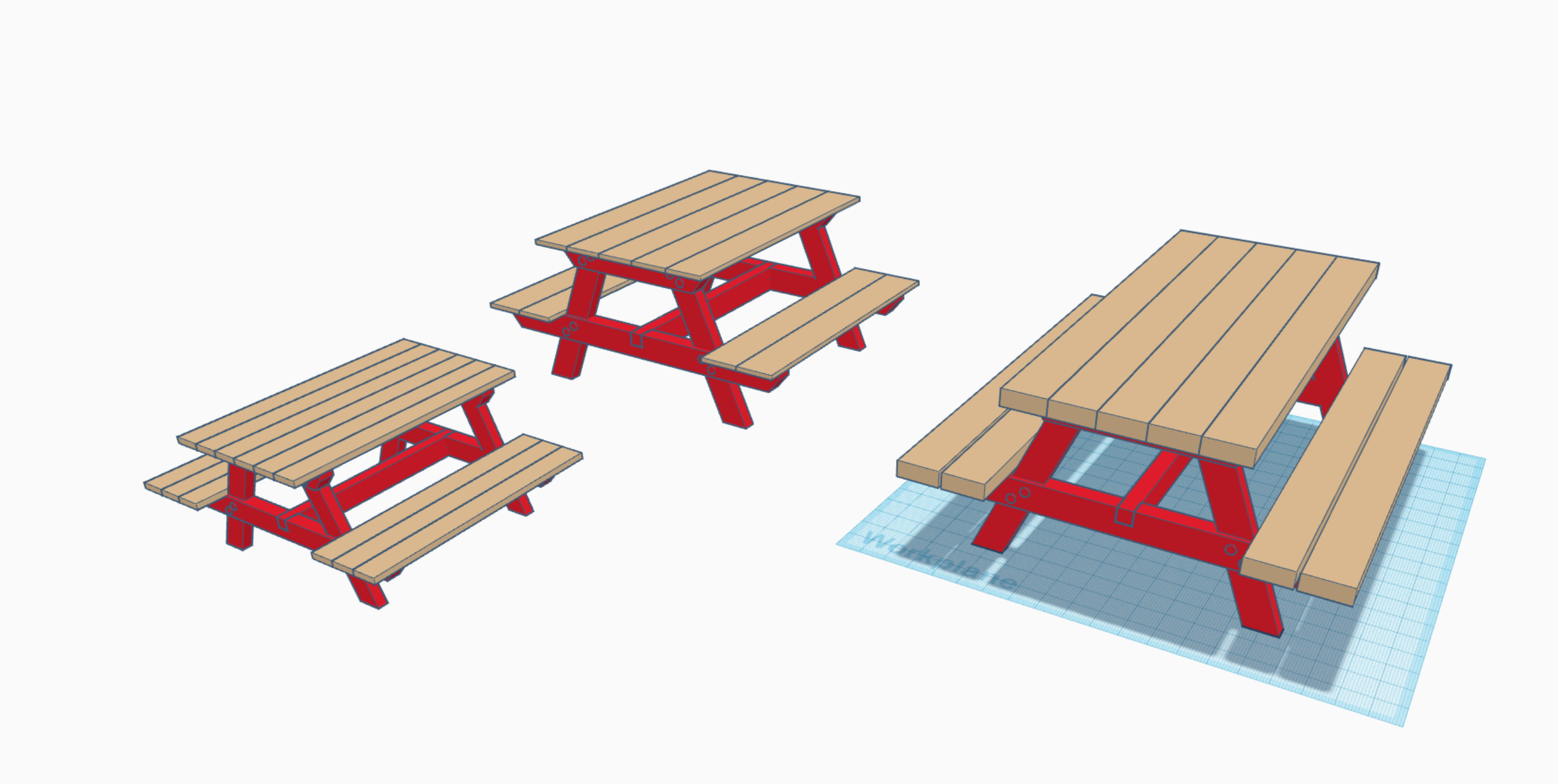 Picnic Table 10th scale by RMTCTRL | Download free STL model ...