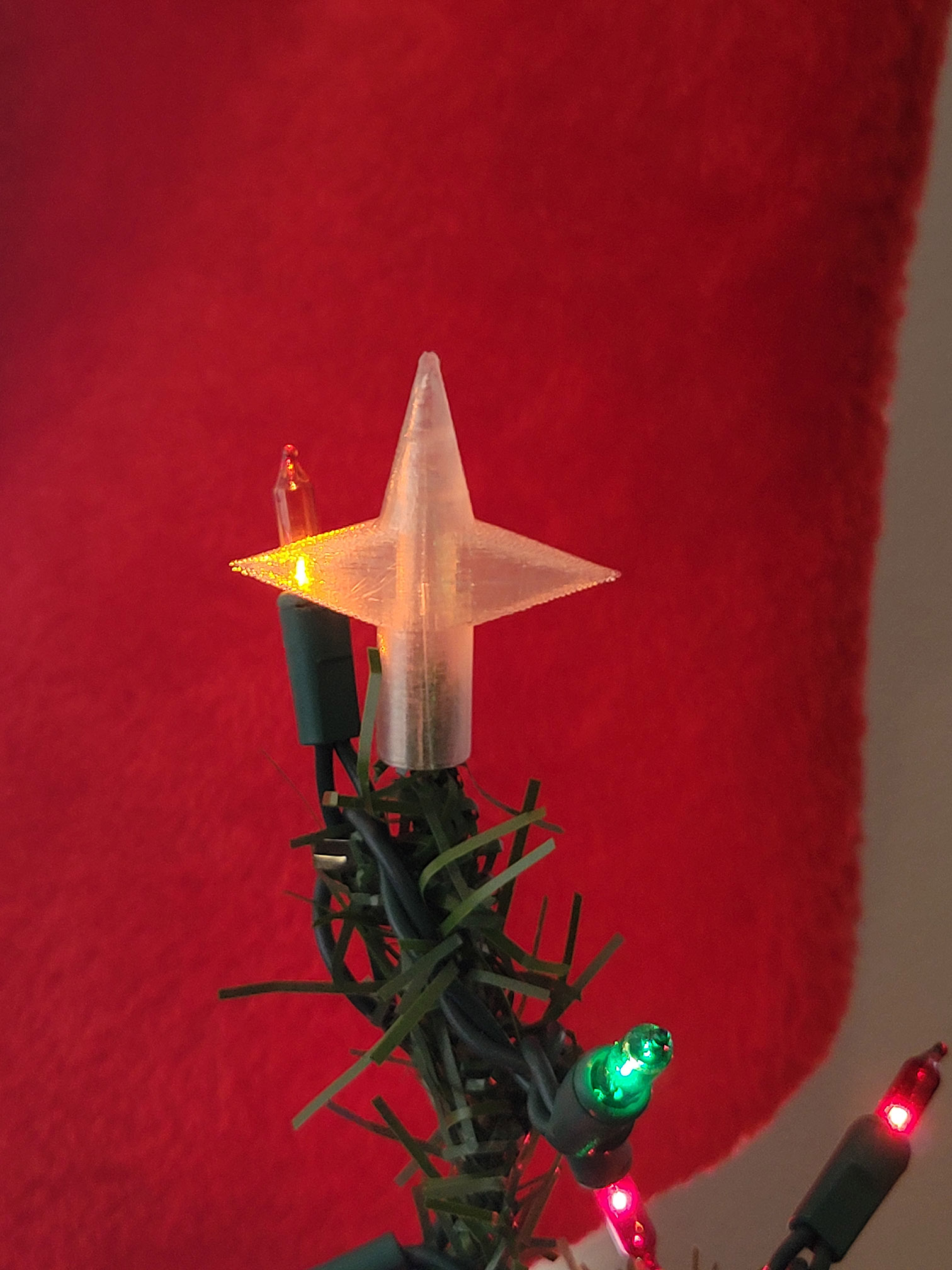 Cross-Shaped Christmas Tree Star for Tiny Lights by GlennOsiris ...