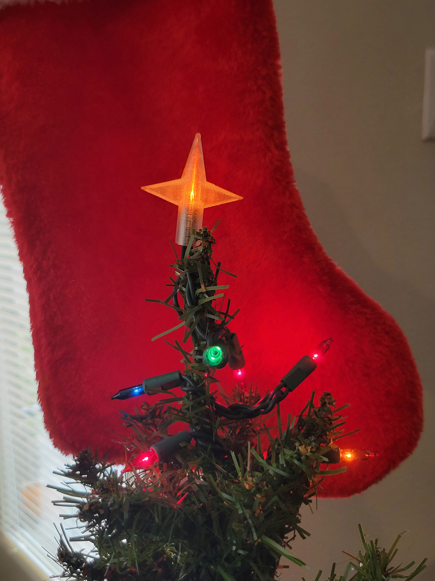 Cross-Shaped Christmas Tree Star for Tiny Lights by GlennOsiris ...